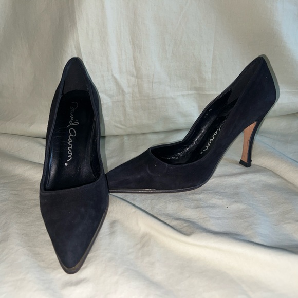 David Aaron | Shoes | David Aaron Size 55 M Pumps Suede Leather Heel 35 ...